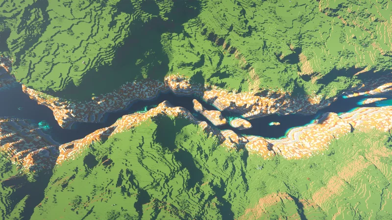 Big River Canyon 1024x1024 Minecraft Map