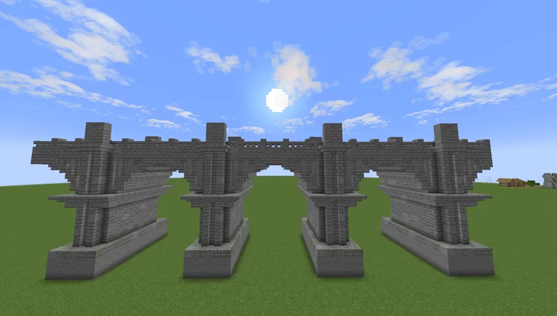 Stone bridge (Litematic) Minecraft Map