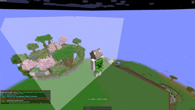 Cherry Floating Island Spawn - Vanarchy Minecraft Map