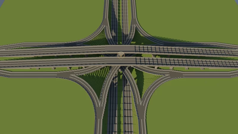 Highway Interchange Minecraft Map