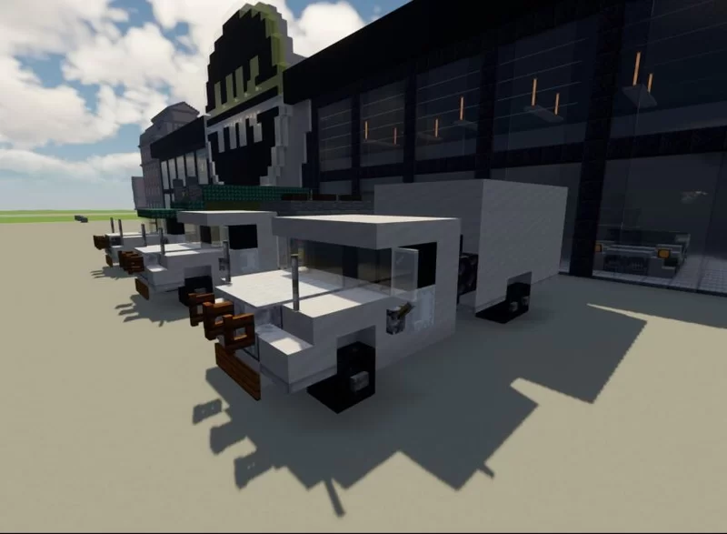 Six Wheel Delivery Vans // HK Industries Minecraft Map