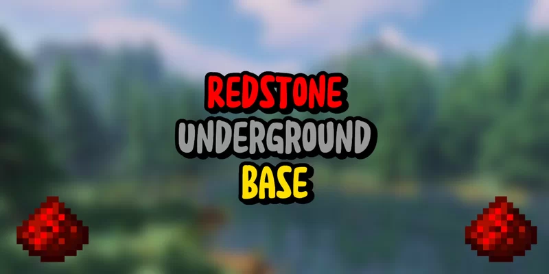 Redstone Underground Base Minecraft Map