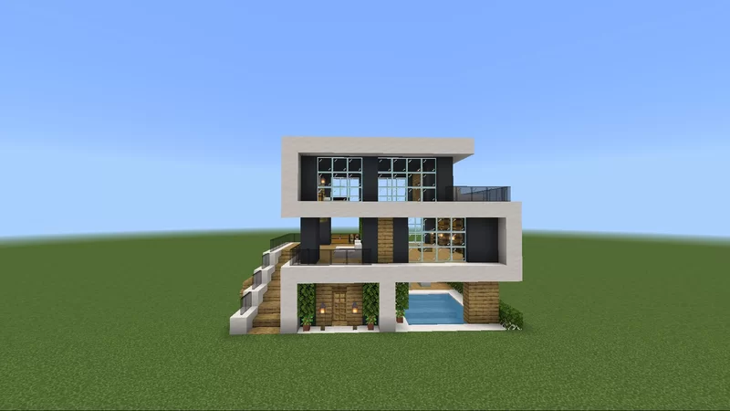 Modern Builder House Minecraft Map