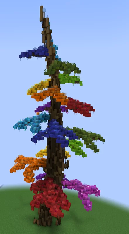 Rainbow tree Minecraft Map