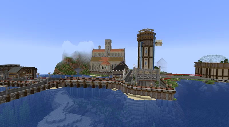 Dandelion - My "Create Mod" Town Minecraft Map