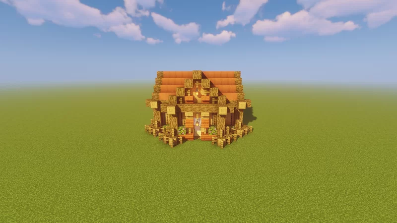 Small Wooden House - Free Download + interior Minecraft Map