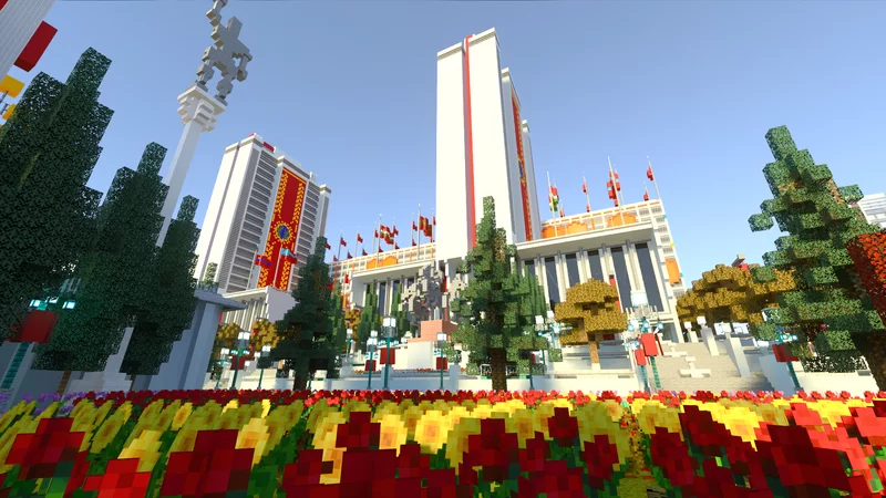 Northern Crimson District and the Olympic District Minecraft Map