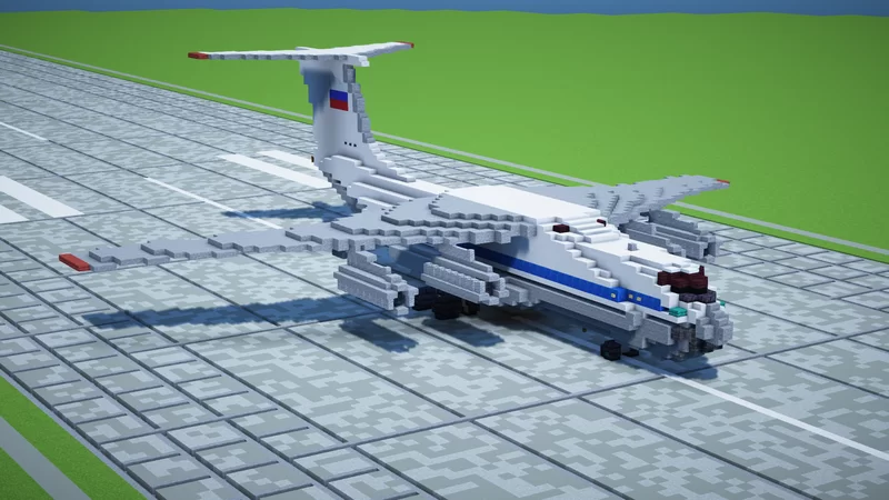 Ilyushin Il-76 Military Cargo Plane Minecraft Map