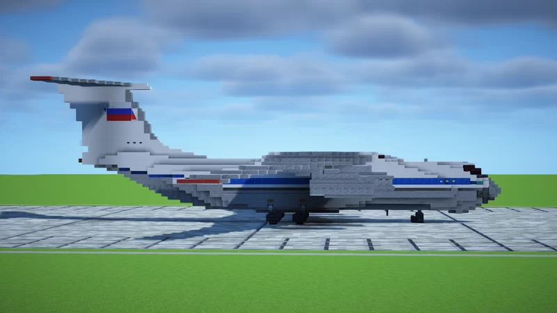 Ilyushin Il-76 Military Cargo Plane Minecraft Map
