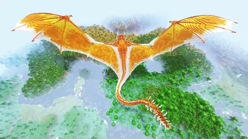 Minecraft Sun Wyvern Statue Minecraft Map