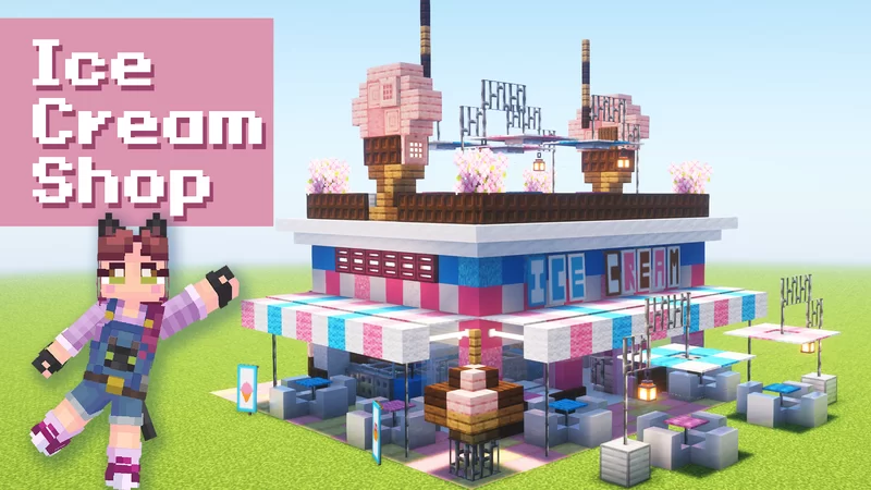 Ice Cream Shop Minecraft Map