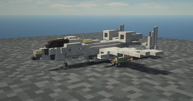 A-10 Thunderbolt II Warthog 1.5:1 Scale Minecraft Map