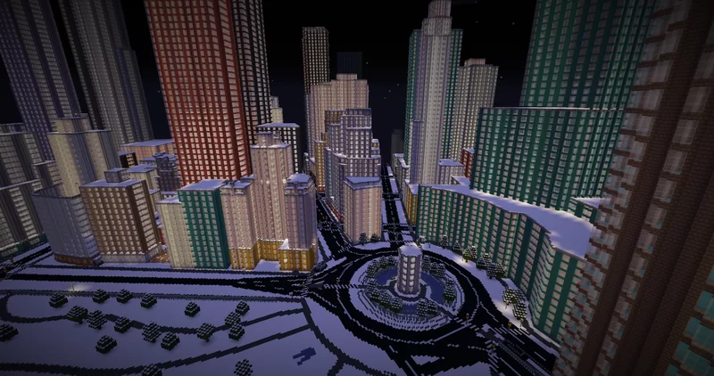 Large New York Map (Winter) Minecraft Map