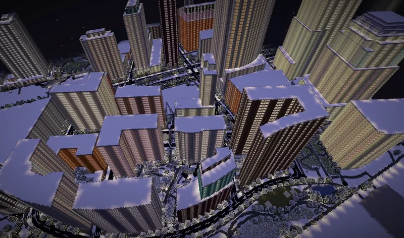 Large New York Map (Winter) Minecraft Map