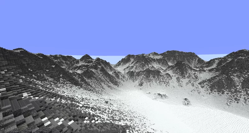 Snowy Mountains Minecraft Map