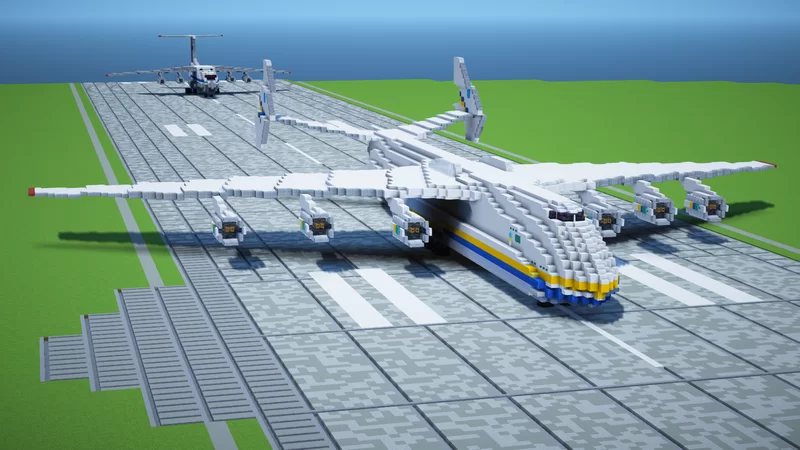 Antonov An-225 Mriya Cargo Plane Minecraft Map