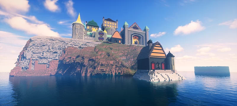 Ocean/Gothic Castle | Minecraft timelapse Minecraft Map