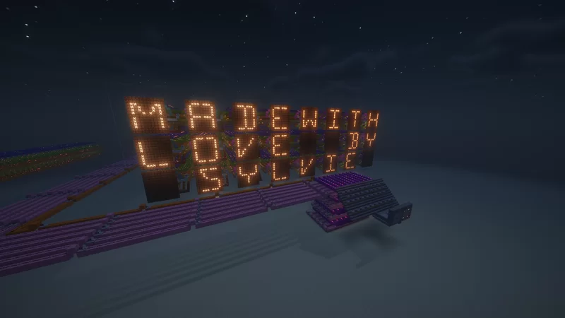 16 Segment Display Typewriter Minecraft Map