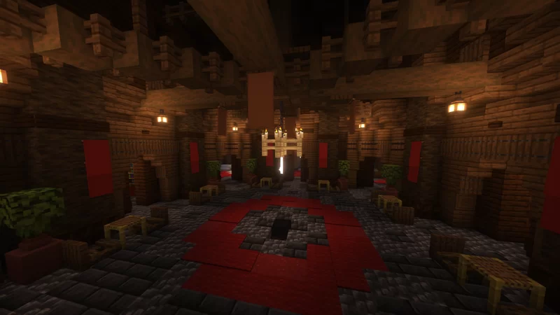 Octagonal Hotel Interior Minecraft Map