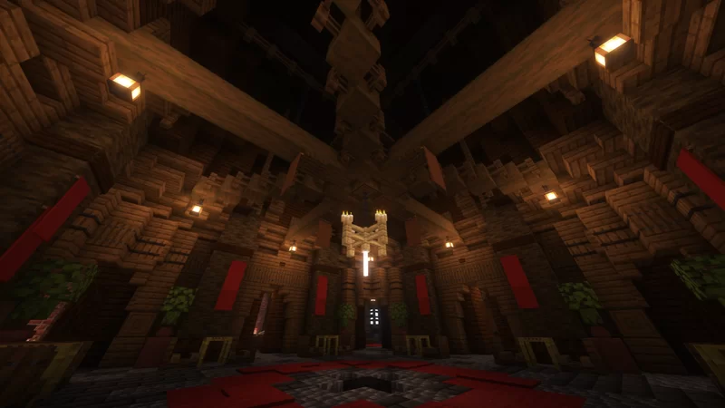 Octagonal Hotel Interior Minecraft Map