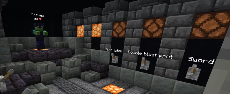 Simplistic pvp practice map Minecraft Map