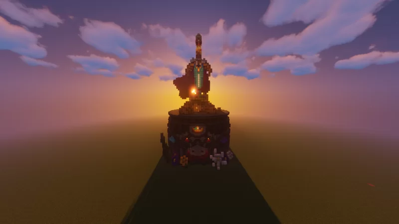 Technoblade Statue Minecraft Map