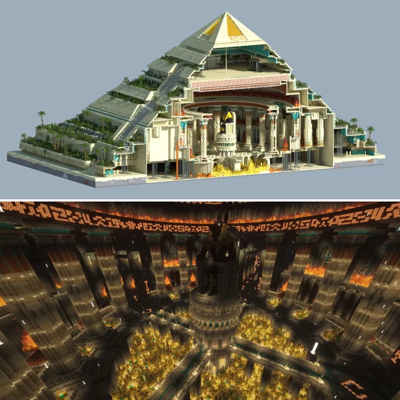 Pyramide upgrade Minecraft Map