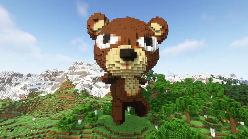 Minecraft Bear Statue Free Minecraft Map