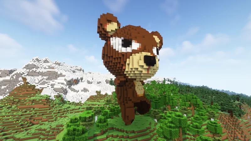 Minecraft Bear Statue Free Minecraft Map