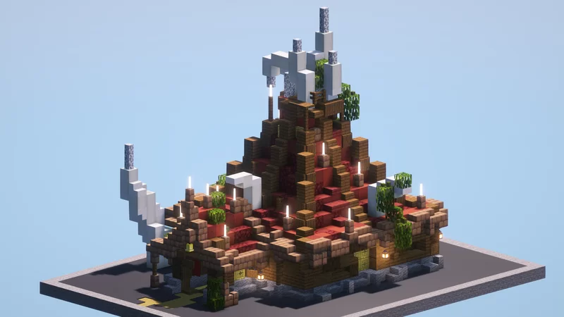 Orchish Pyramidal Huts Minecraft Map