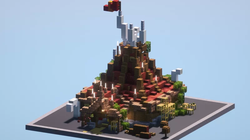 Orchish Pyramidal Huts Minecraft Map