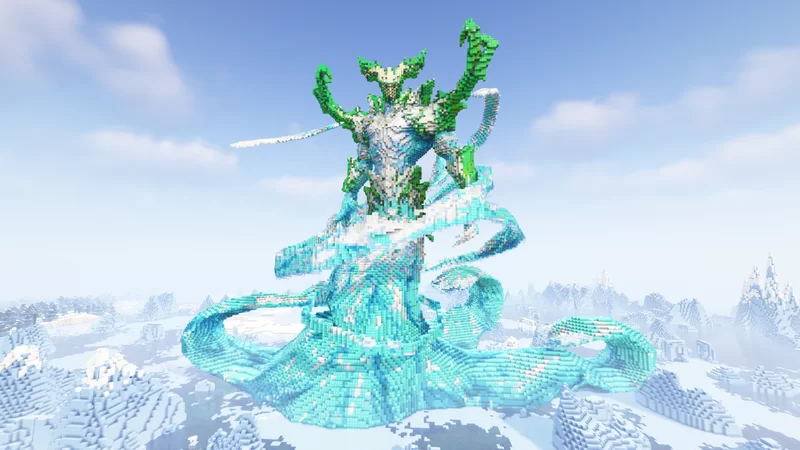 Minecraft Ice Lord Statue Minecraft Map