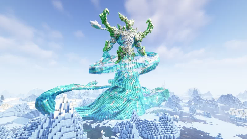 Minecraft Ice Lord Statue Minecraft Map