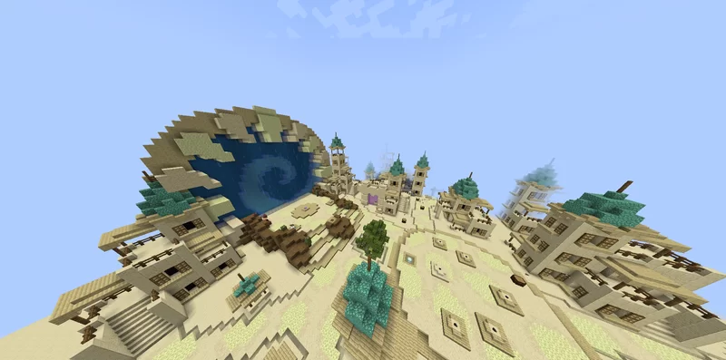 Desert Spawn Skyblock Hub Minecraft Server Minecraft Map
