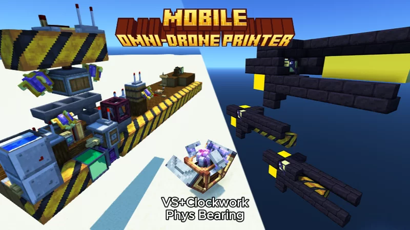 MOBILE Omni-Drone Printer Minecraft Map
