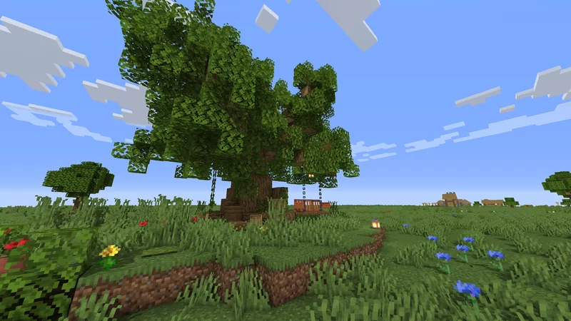 Custom Tree with Secret Passage Minecraft Map
