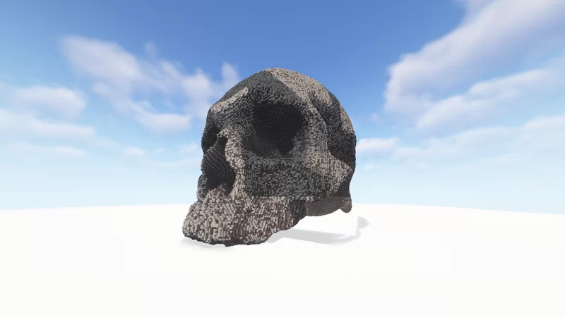 Giant Human Skull Minecraft Map