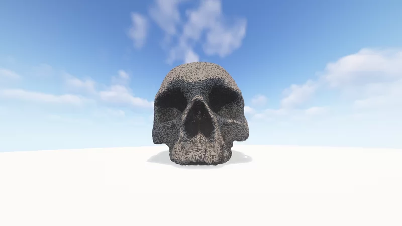 Giant Human Skull Minecraft Map