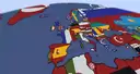 Small Scale World Flag Map (Bedrock) Minecraft Map