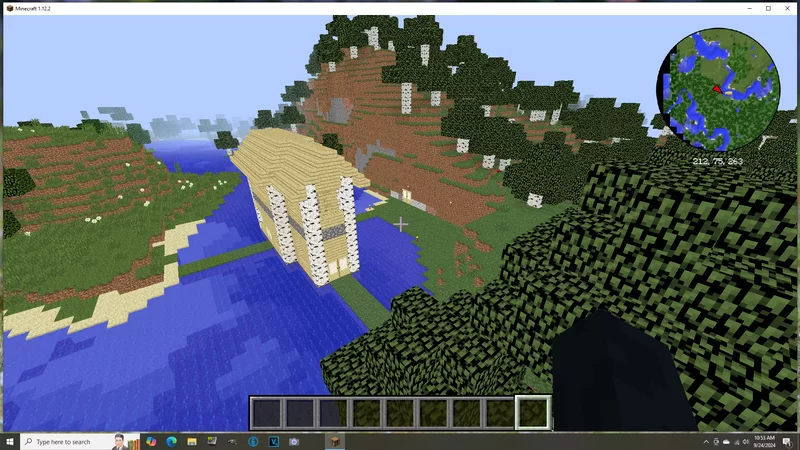 Birch Cabin on the River for Java Minecraft v 1.12.2 Minecraft Map