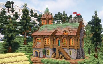 Farmhouse Minecraft Maps with Downloadable Schematic