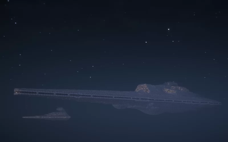 1:10 scale Bellator-class dreadnought Minecraft Map