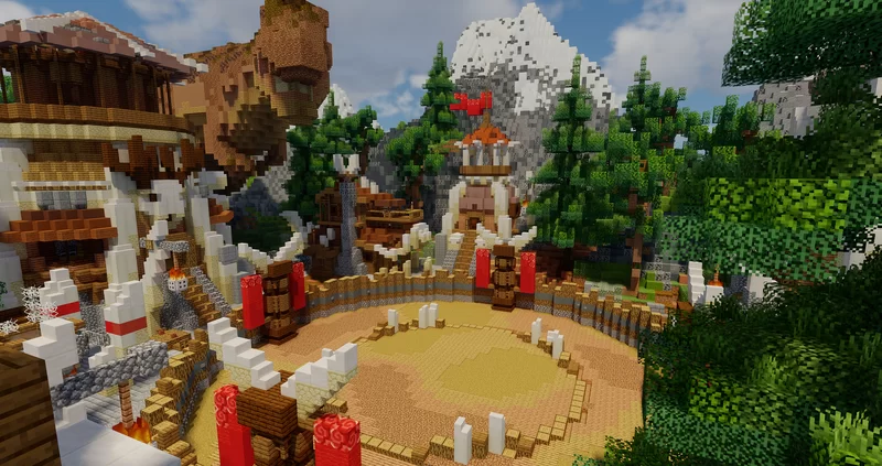 Fantasy Mesozoic - Arena Minecraft Map