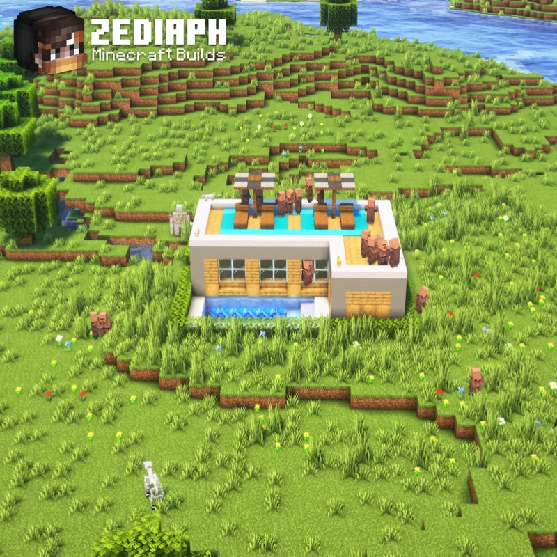 Starter Modern House - Zediaph Minecraft Map