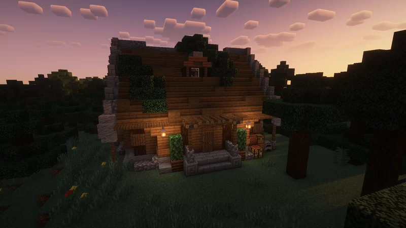 Forest spruce house Minecraft Map