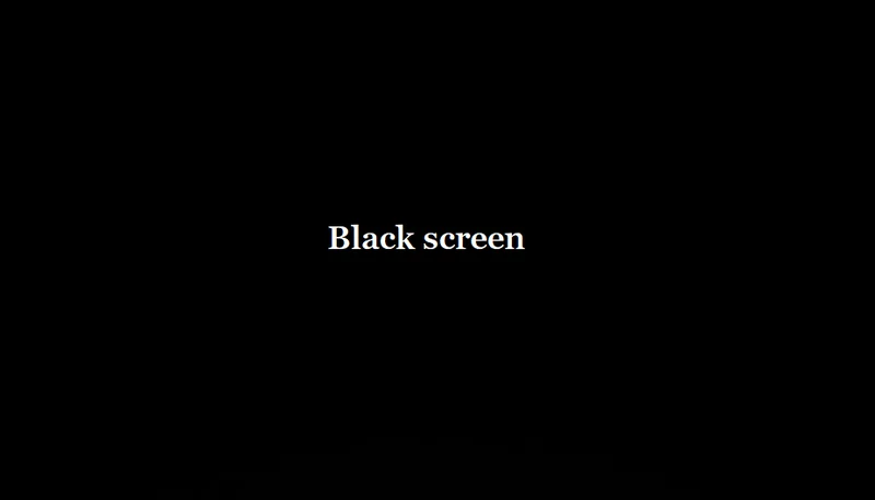 Black screen Minecraft Map