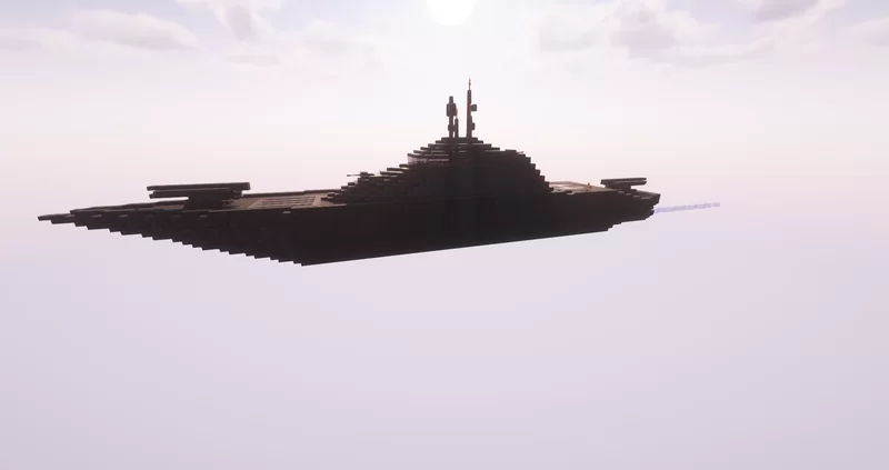Flying combat ship Minecraft Map