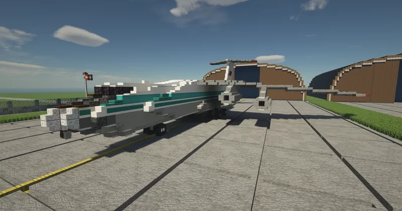 Ilyushin Il-76 MD 1.5:1 Scale Minecraft Map