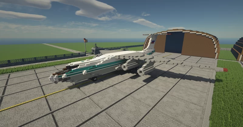 Ilyushin Il-76 MD 1.5:1 Scale Minecraft Map