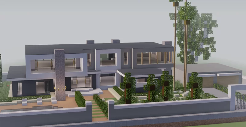 Modern House 22 (Map + Schem) Minecraft Map